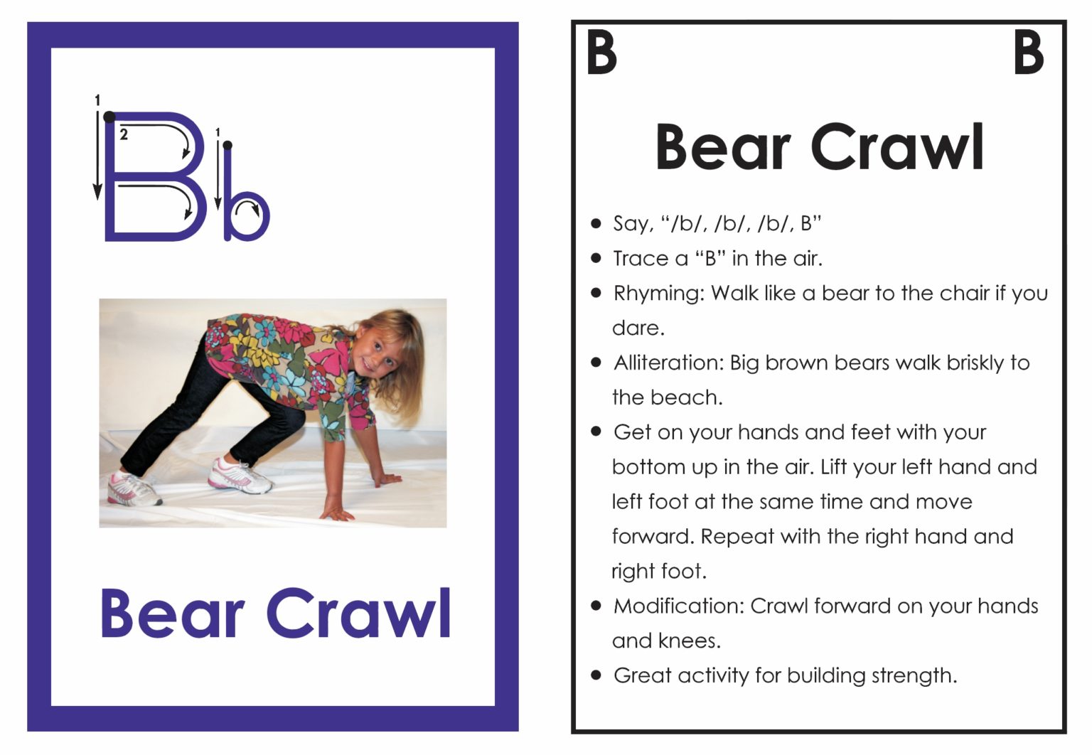 ABC's of Movement Activity Cards - ABC's of Movement