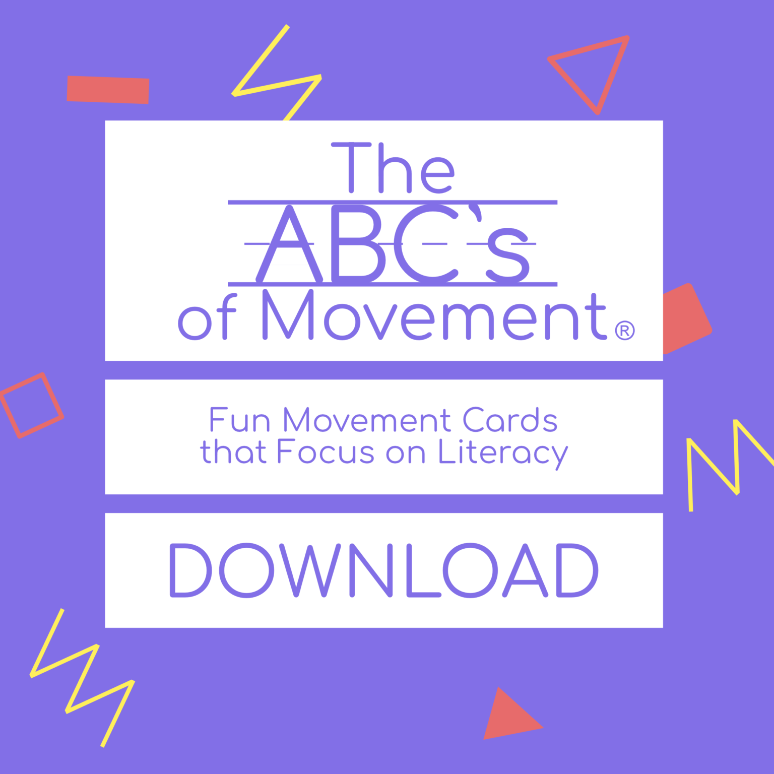 ABC's of Movement Activity Cards - Download - ABC's of Movement
